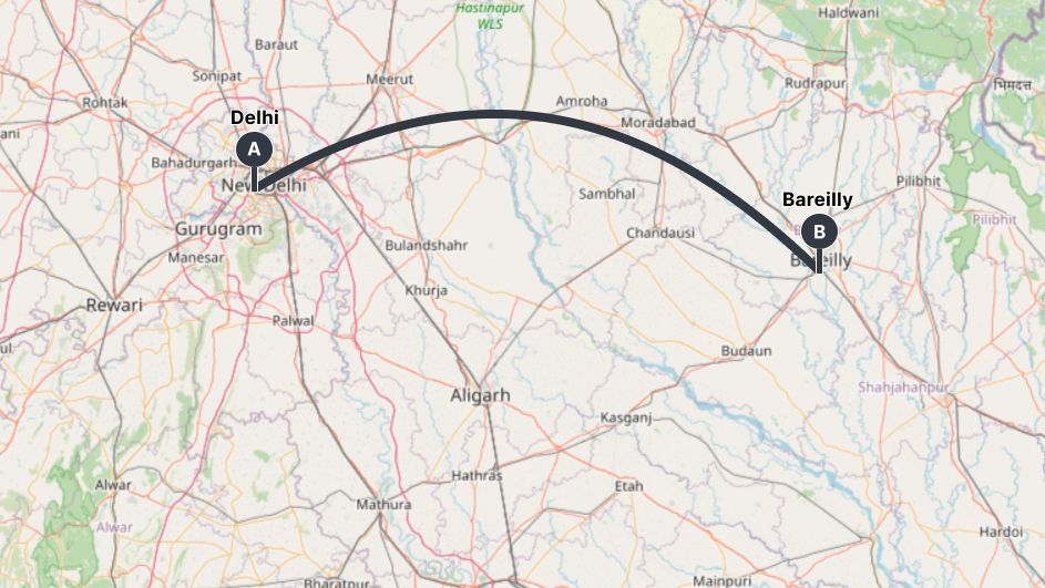 Delhi to Bareilly Cabs from ₹ 2,016 | inDrive.Outstation